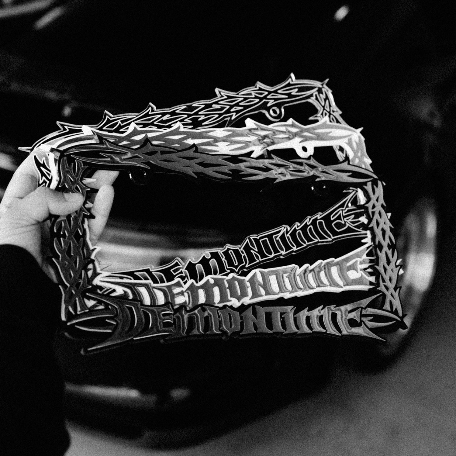 Demontime Tribal Plate Frames – City of Demons